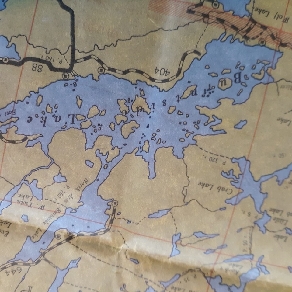 Vintage Lithograph Map of Superior & Quetico Canoe Maps No. 112rs ...