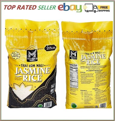 RESTAURANT Thai Jasmine Rice (25 Lb.) | eBay