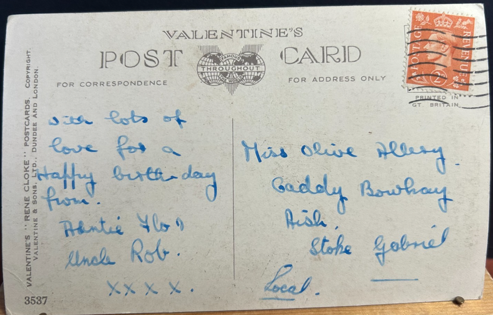 Vintage Postcard Rain on the Green Grass by Rene Choke | eBay