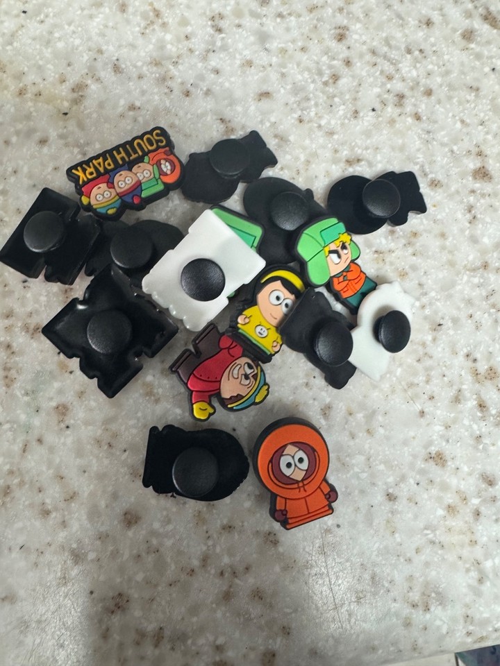 South Park Croc Shoe Charms Set of 16 towelie cart man pin primus ween ...