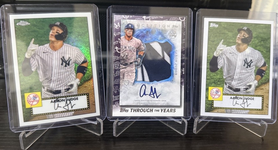 2021 Topps Through The Years Aaron Judge Topps Inception Rookie Patch ...