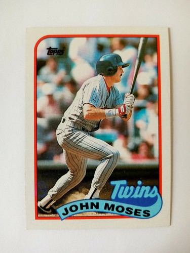 John Moses Minnesota Twins 1989 Topps Baseball Card 72 | eBay