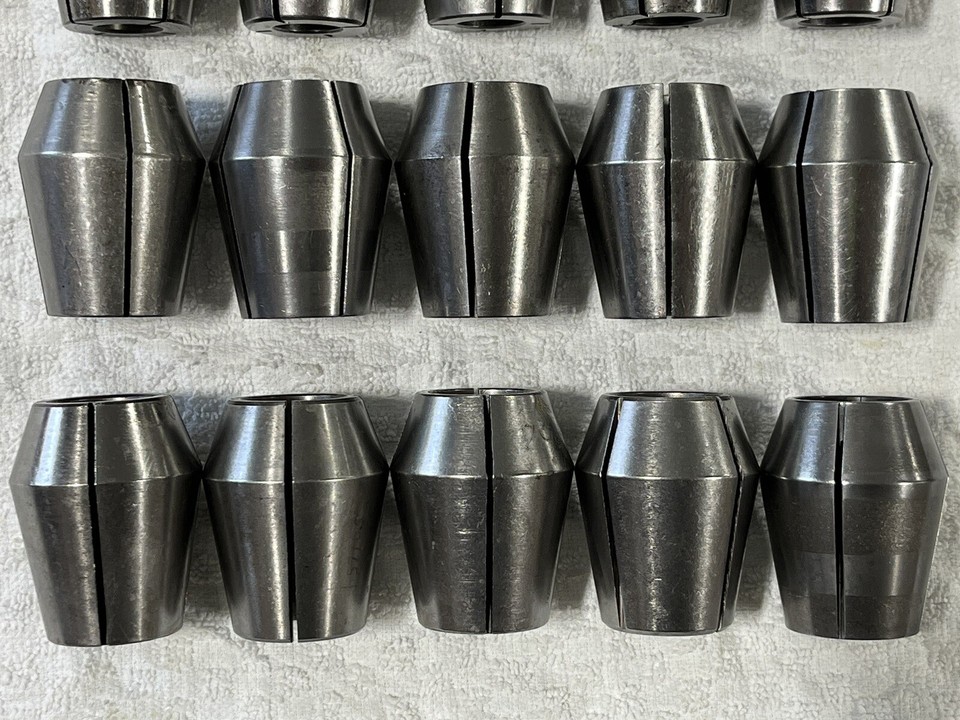 Universal Engineering Double Taper ZZ Collets 20pc Lot Set Kwik Switch ...