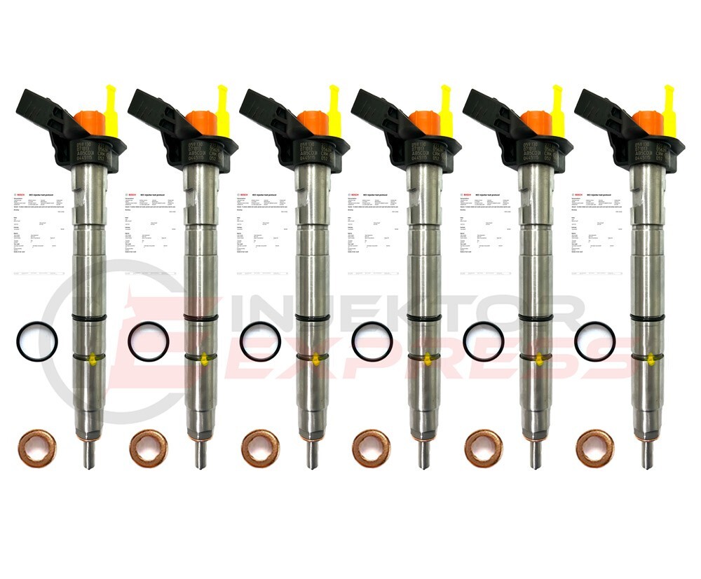 6x Injektor Einspritzdüse Audi VW 3.0 TDI 0445115037, 059130277AB ...