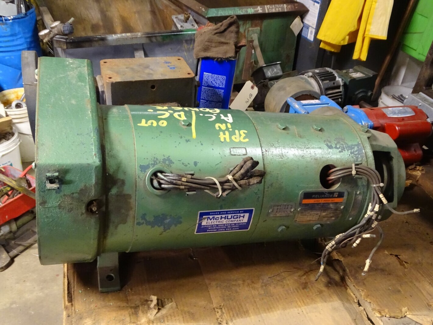 Reliance Super "T" Power Unit Motor Generator 240V 3530rpm 3Ph , D10V ...