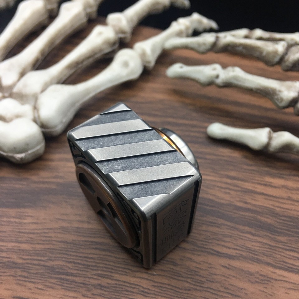 Fidget Spinner WANWU Gyro Metal Push Hand Spinner EDC Button ...