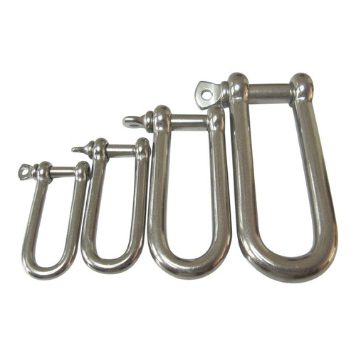 Long D Shackle, 316 Stainless Steel, Sailing Marine Grade Shackle, Sail ...