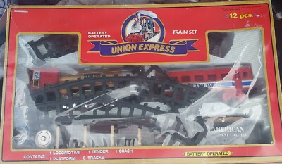 Union Express Battery Operated Complete Train Set 12 pcs | eBay