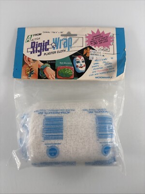RIGID WRAP Plaster Cloth Roll 4" x 180" Wet & Shape Microwavable NEW | eBay