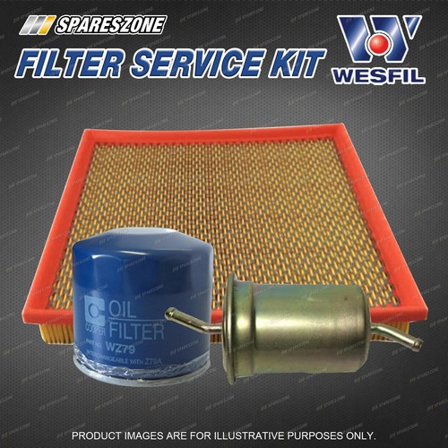 Wesfil Oil Air Fuel Filter Service Kit for Mazda RX7 FC 1.3L Petrol 02/ ...