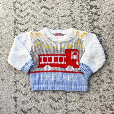 Vtg Childwise Fire Chief Sweater 18mos | eBay