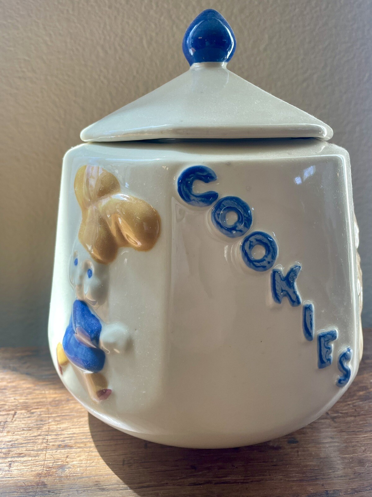 Shawnee LITTLE CHEF Cookie Jar with Lid Yellow USA Vintage 1950s ...