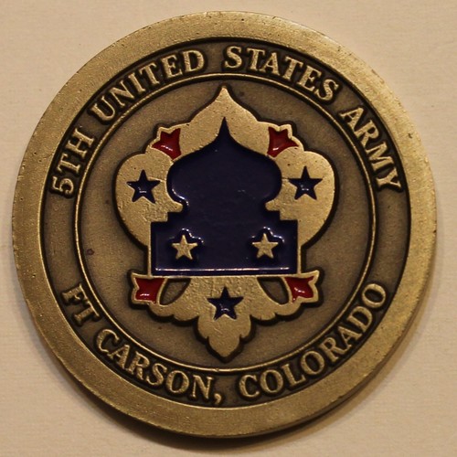 5th United States Army Ft. Carson, CO Command Sergeant Major Army ...
