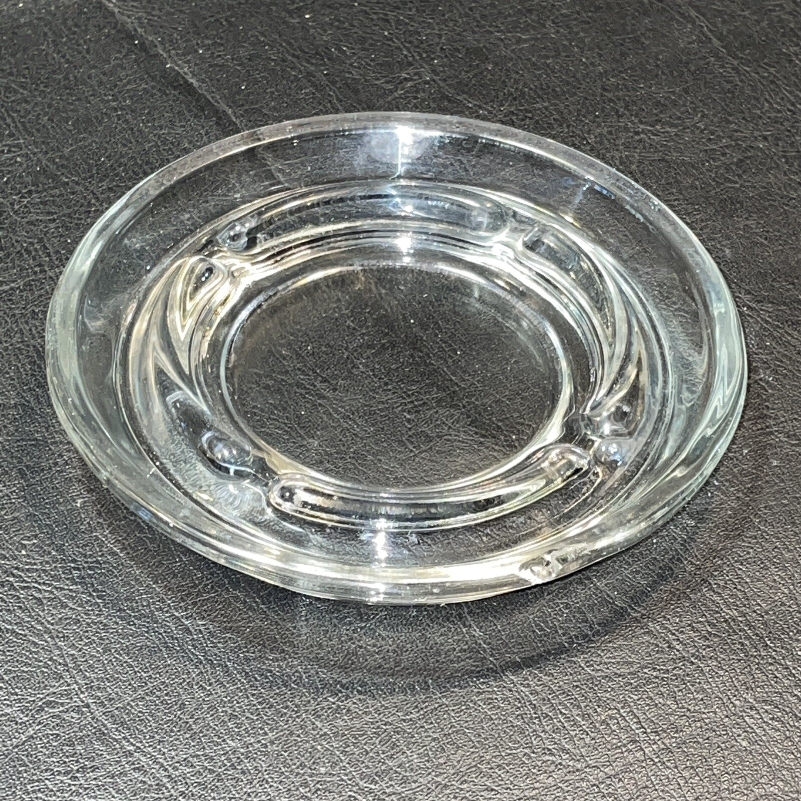 Vintage ~ Clear Glass Round Ashtray ~ 5" | eBay