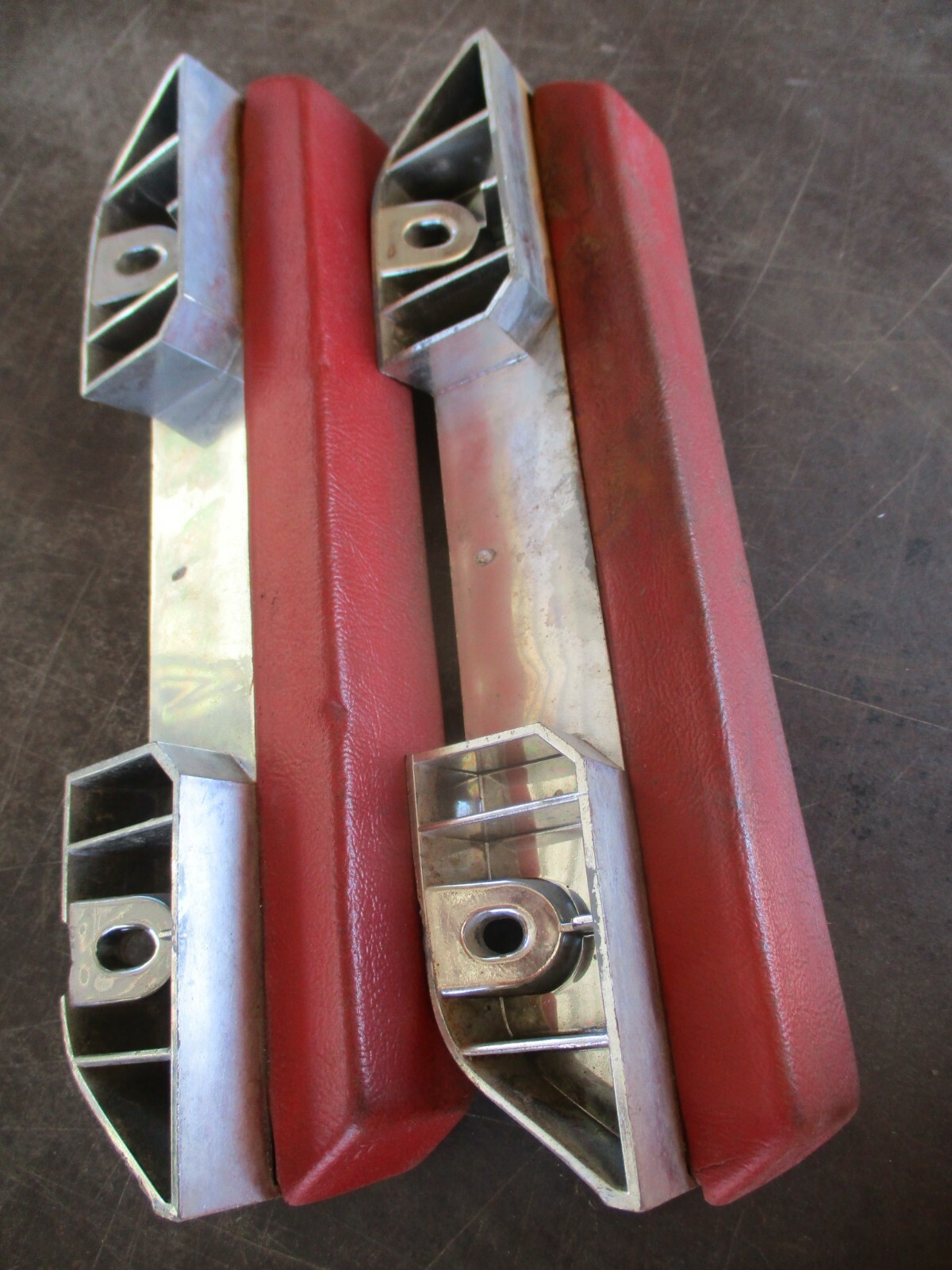1964-1968 Ford Mustang Pony Red Door Arm Rests w/ Bases | Genuine OEM ...