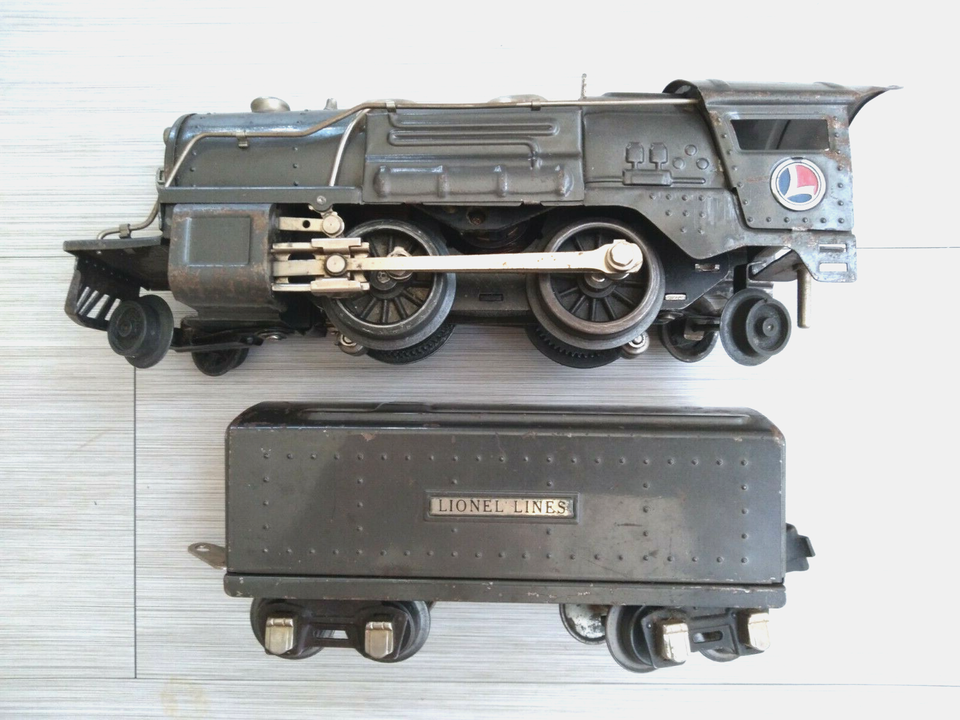 vintage Lionel 259E Gunmetal Grey Steam Engine Locomotive with 2689T ...