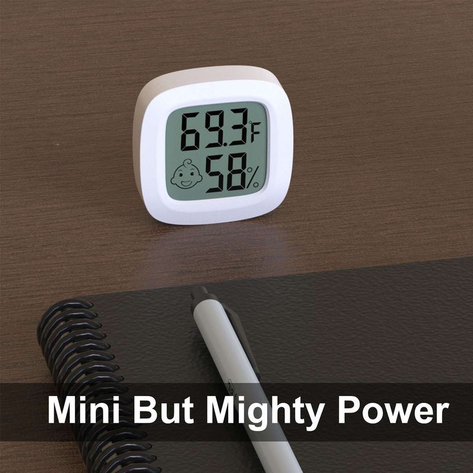 Digital Thermometers Humidity Meter Indoor Room Temperature LCD ...