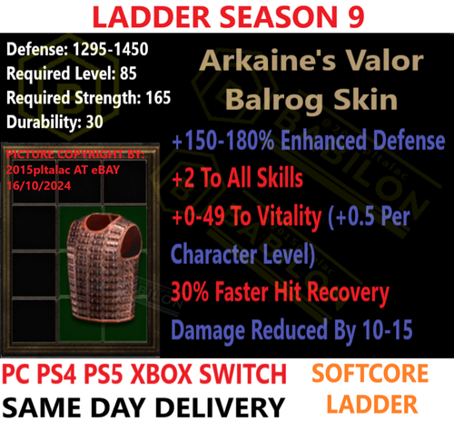 PC PS4 PS5 XBOX SWITCH LADDER Arkaine's Valor Diablo 2 Resurrected ...