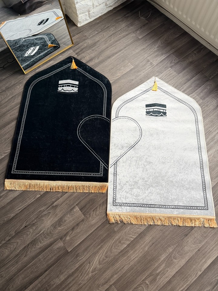 Personalised Islamic Couple prayer mat gift set Wedding Nikkah Ramadan ...
