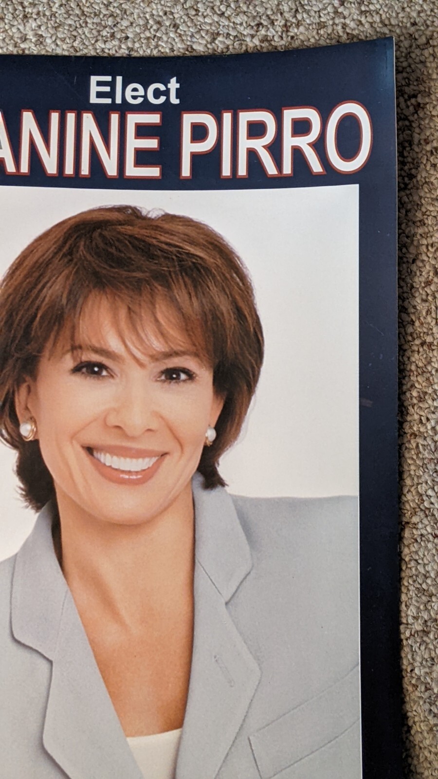 Jeanine Pirro For NYS Attorney General Campaign Poster - RARE - 2006 | eBay