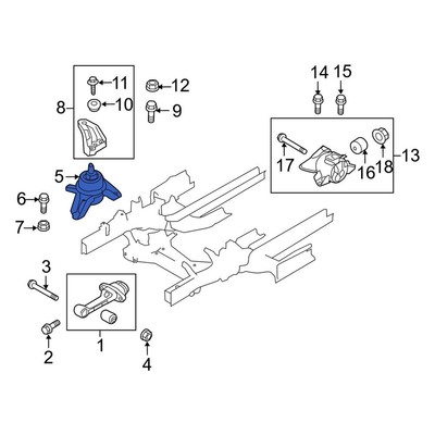 For Kia Sportage 2011-2013 Kia 218102S200 Engine Mount | eBay