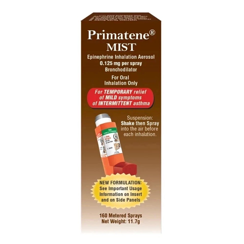 Primatene Mist Epinephrine Inhalation Aerosol - 11.7g Asthama Relief | eBay