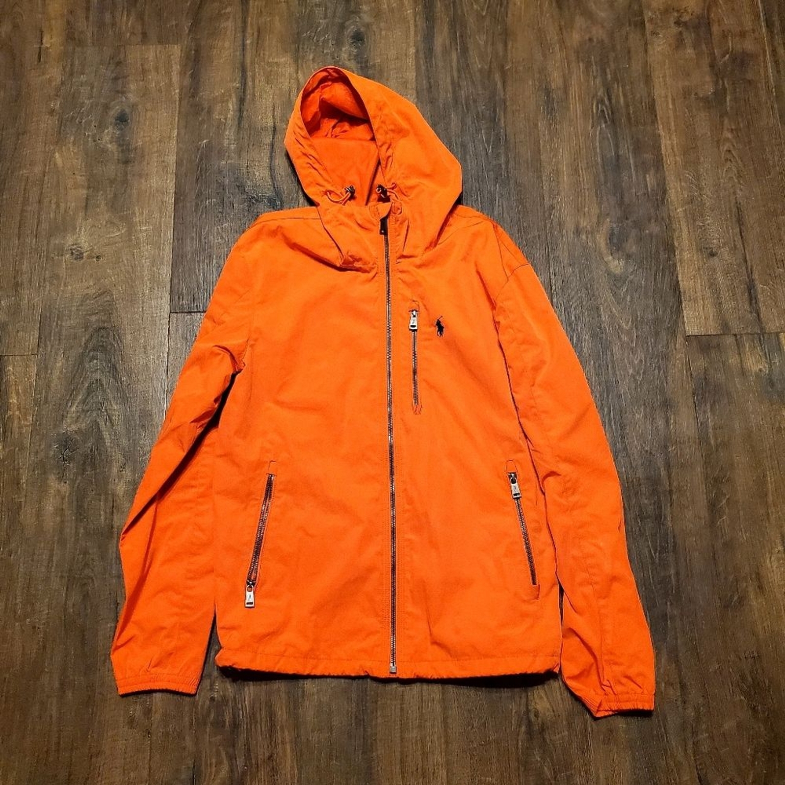 Polo Ralph Lauren XS Orange Rain Jacket Weather Proof… - Gem