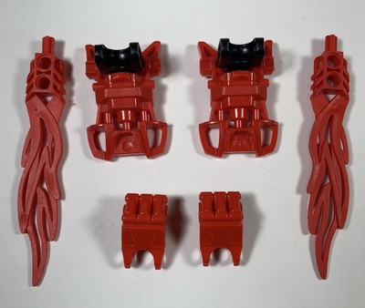 Lego Part 87791 Bionicle Foot Small w/ Axle Connector Red Tahu 7116 ...