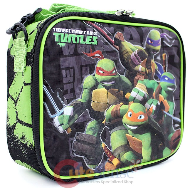 TMNT Ninja Turtles School Lunch Bag Snack Insulated Box -Emboss Shell ...