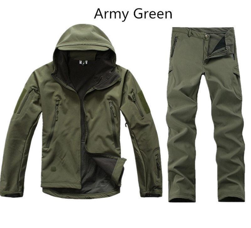Mens Winter Hunting Clothes Outdoor Waterproof Thicken Jacket Coat ...