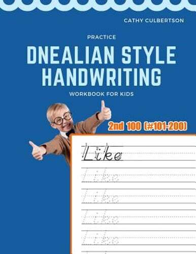 Practice Dnealian Style Handwriting Workbook for Kids: Tracing and ...