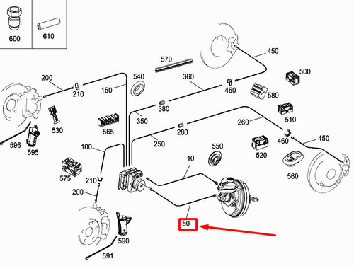 NEW MERCEDES-BENZ C W205 BRAKE LINE A2054200226 NO IMPORT DUTIES TO 🇺🇸 ...