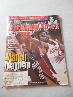 SPORTING NEWS Magazine, MARCH 22, 1999, DEATH OF JOE DIMAGGIO Article ...