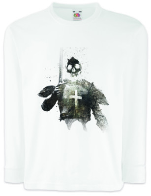 DEAD TEMPLAR Kinder Langarm T-Shirt Knight Ritter Orden Crusader ...