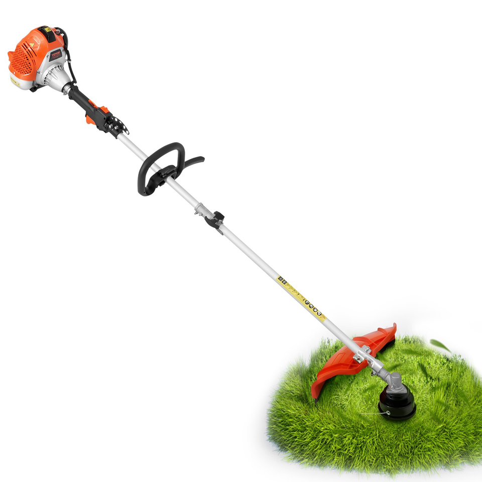 Cordless String Trimmer 16.9" 25.2CC 2-Stroke Gas Powered Grass Trimmer ...