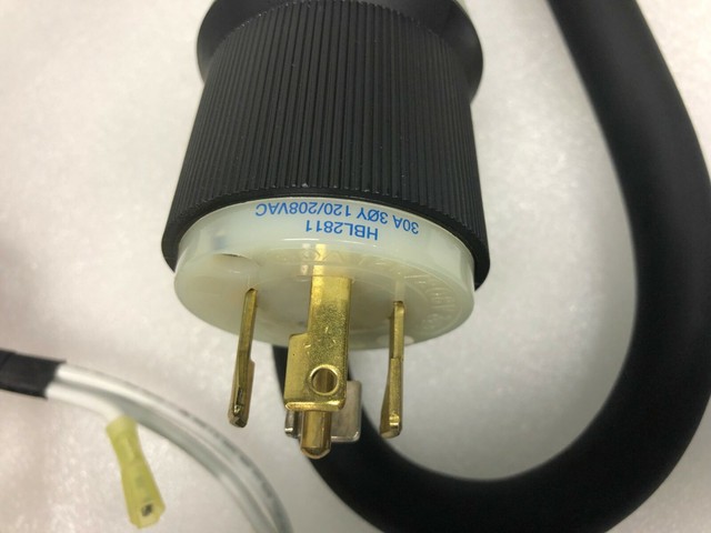 Hubbell 30A 120/208V 3Ø Y Male Twist-Lock Plug HBL2811 nema L21-30 NEW ...