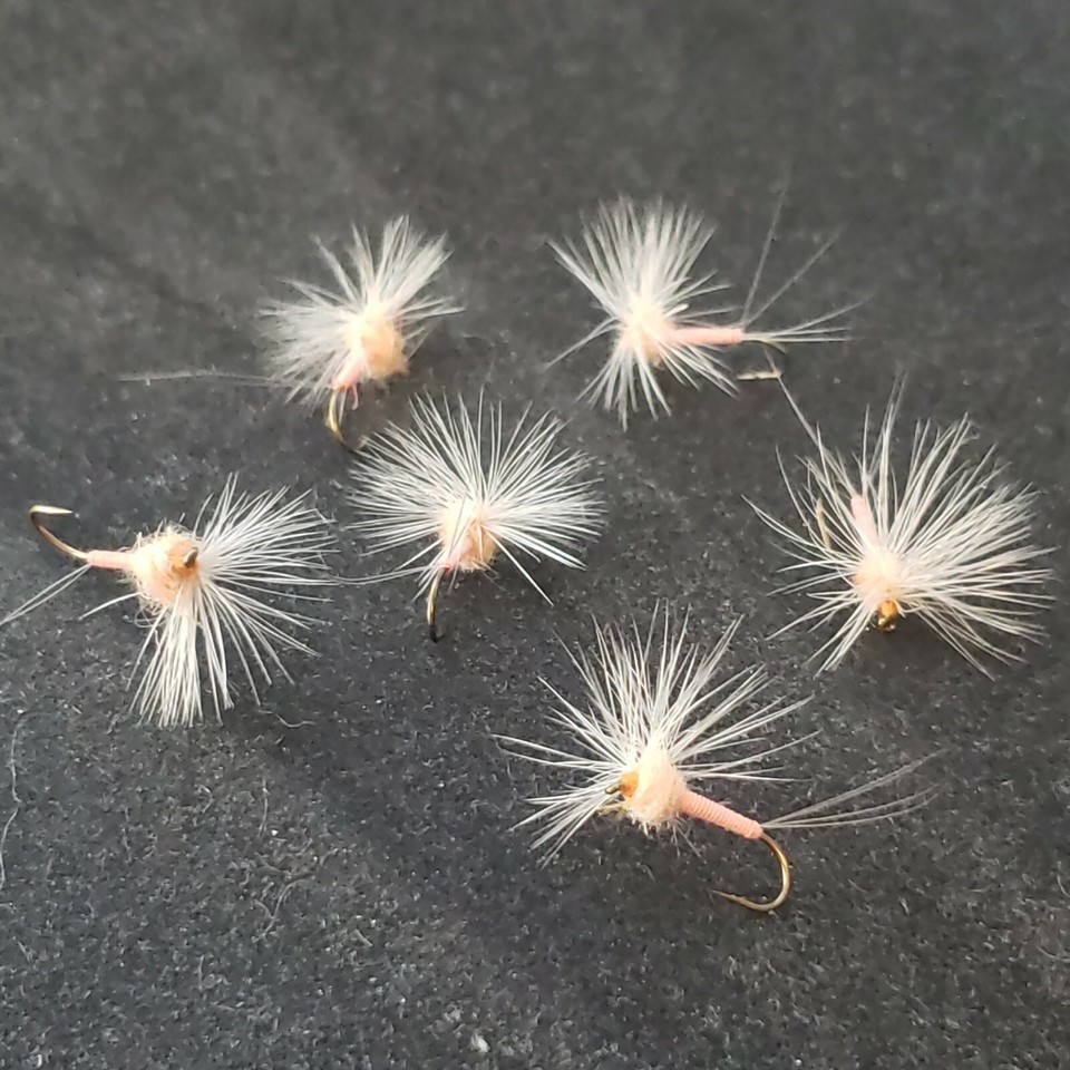 TROUT DRY FLY # 22 HACKLE STACKER DUN PMD CUSTOM TIED FRONTIER FISHING ...