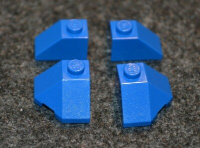4 ~ 2x2 Blue Tapered Slope / Corner Roof Bricks ~ New Lego Parts ~ | eBay
