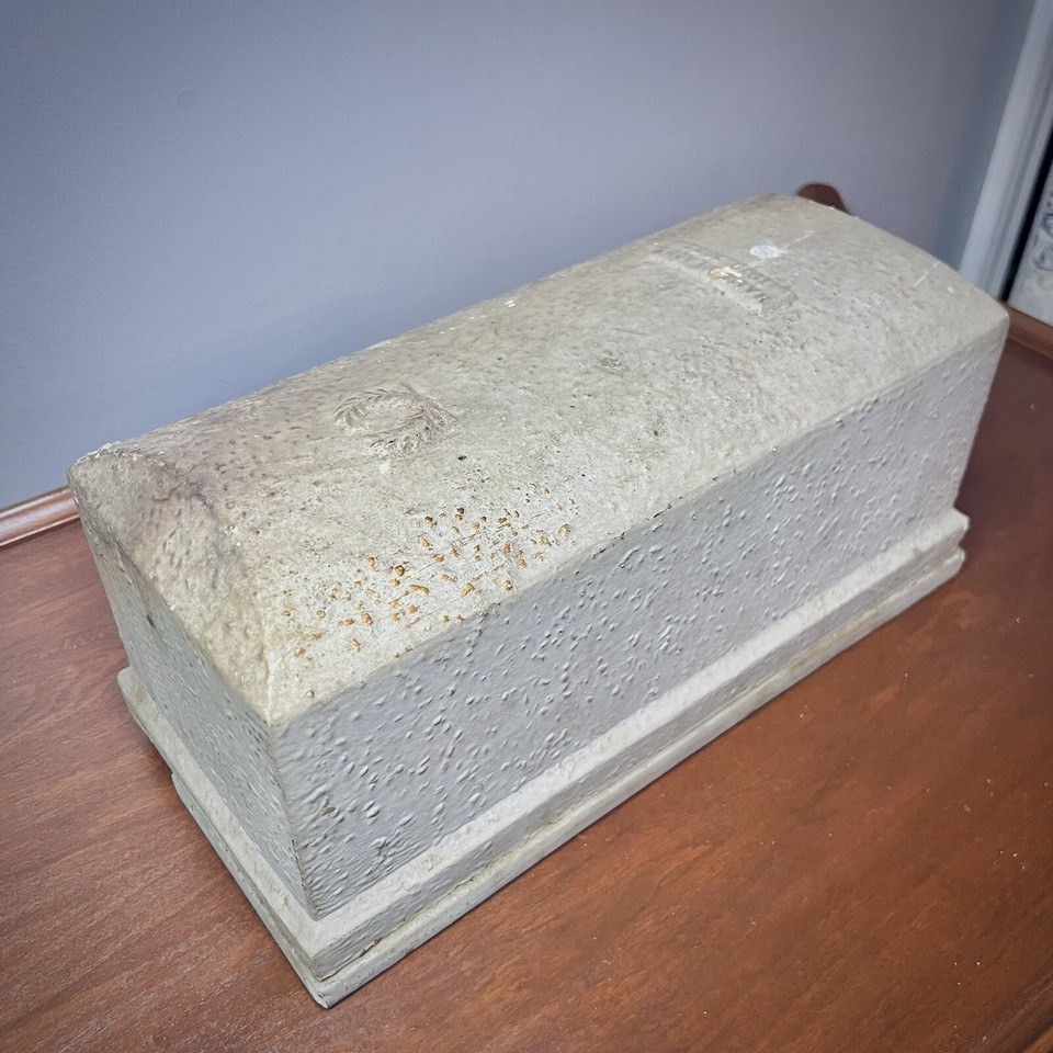 Vintage Mortician Funeral Home Salesman’s Sample Casket Vault Box ...