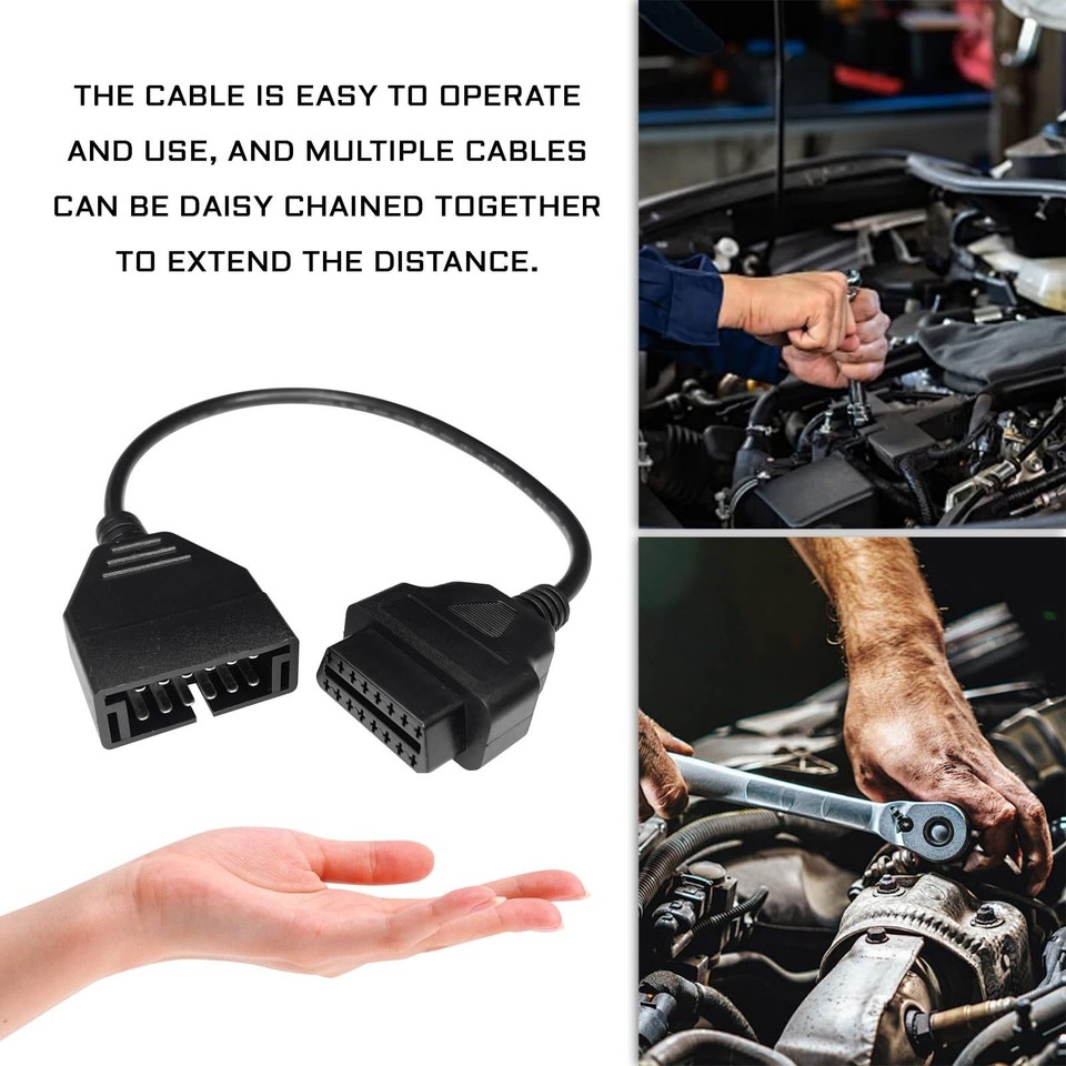 OBD1 Scanners, GM Adapter 12 Pin to OBD1 to OBD2 16 Pin Connector ...