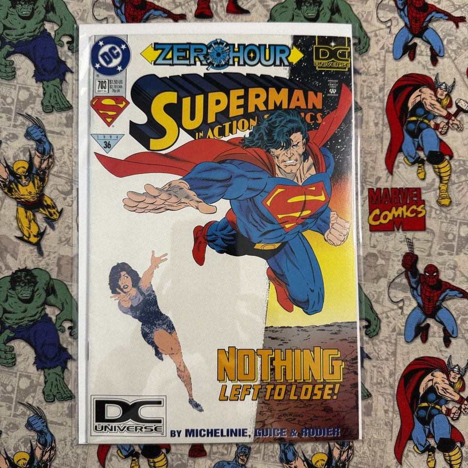 Action Comics #703 1994 DC Comics Rare DC Universe Logo Variant | eBay