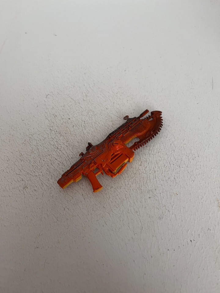 NECA GEARS OF WAR 2 EXCLUSIVE ORANGE LANCER GUN ACTION FIGURE WEAPON ...