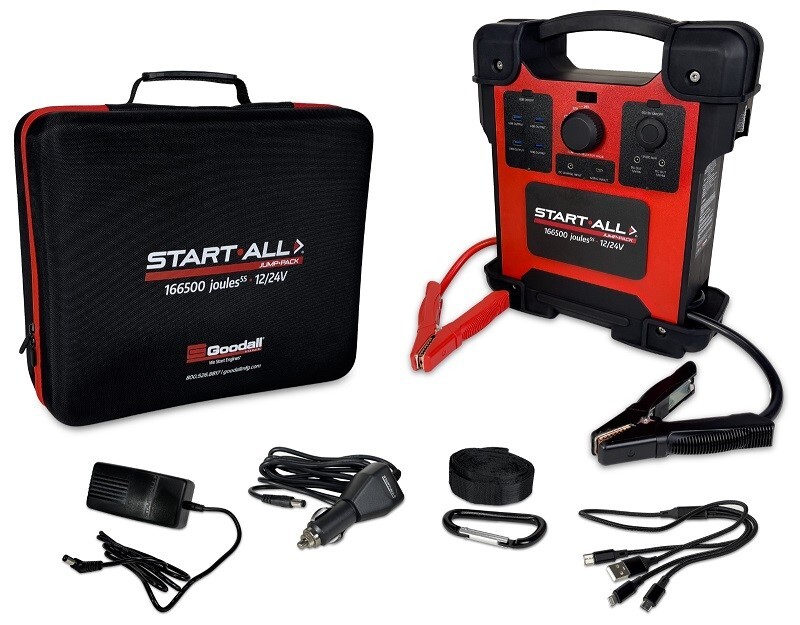 Goodall Lithium-Ion Jump Starter 12 / 24V Portable Start All Jump Pack ...