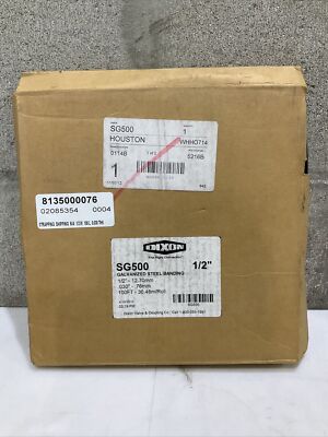 DIXON SG500 GALVANIZED STEEL BANDING 1/2” 100 FT 373 | eBay