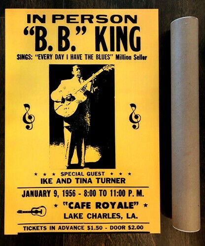 B.B. King Poster, Blues Music, BB King Concert, Lake Charles ...