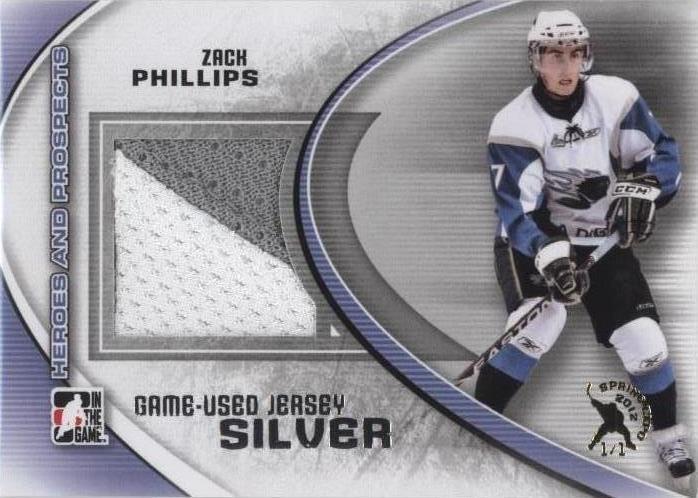 2011-12 In the Game Heroes and Prospects - Game-Used Zack Phillips #M ...