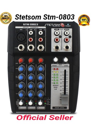 Stetsom Stm-0803 Car Sound Mixer 3 Channels Aux 12V Mic Rca 4 Band ...
