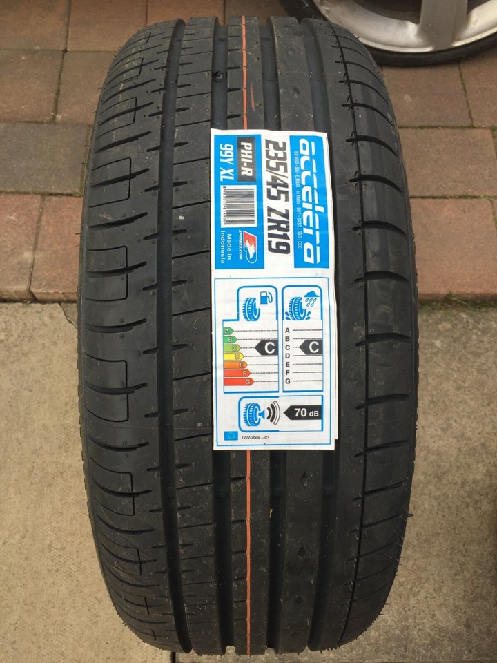 2 x 235/45ZR19 99Y XL ACCELERA 235 45 19 EXTRA LOAD TYRES 235/45R19 99Y ...