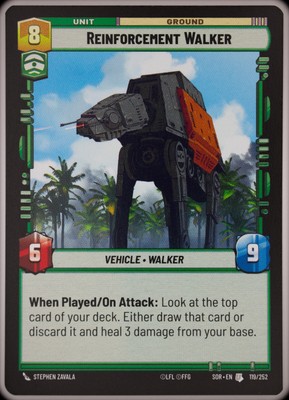 Star Wars Unlimited - Reinforcement Walker - Standard | eBay