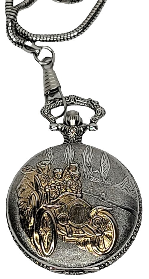 J.S. James Becket London 1640 Pocket Watch with Vest-Belt Snake Chain ...